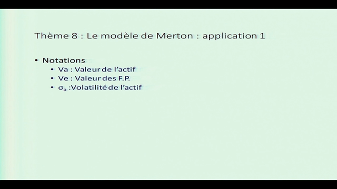 Lille.Pod - Modéle De Merton: Application 1