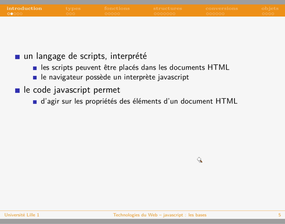 Lille.Pod - Javascript, Les Bases Du Langagae : Introduc…