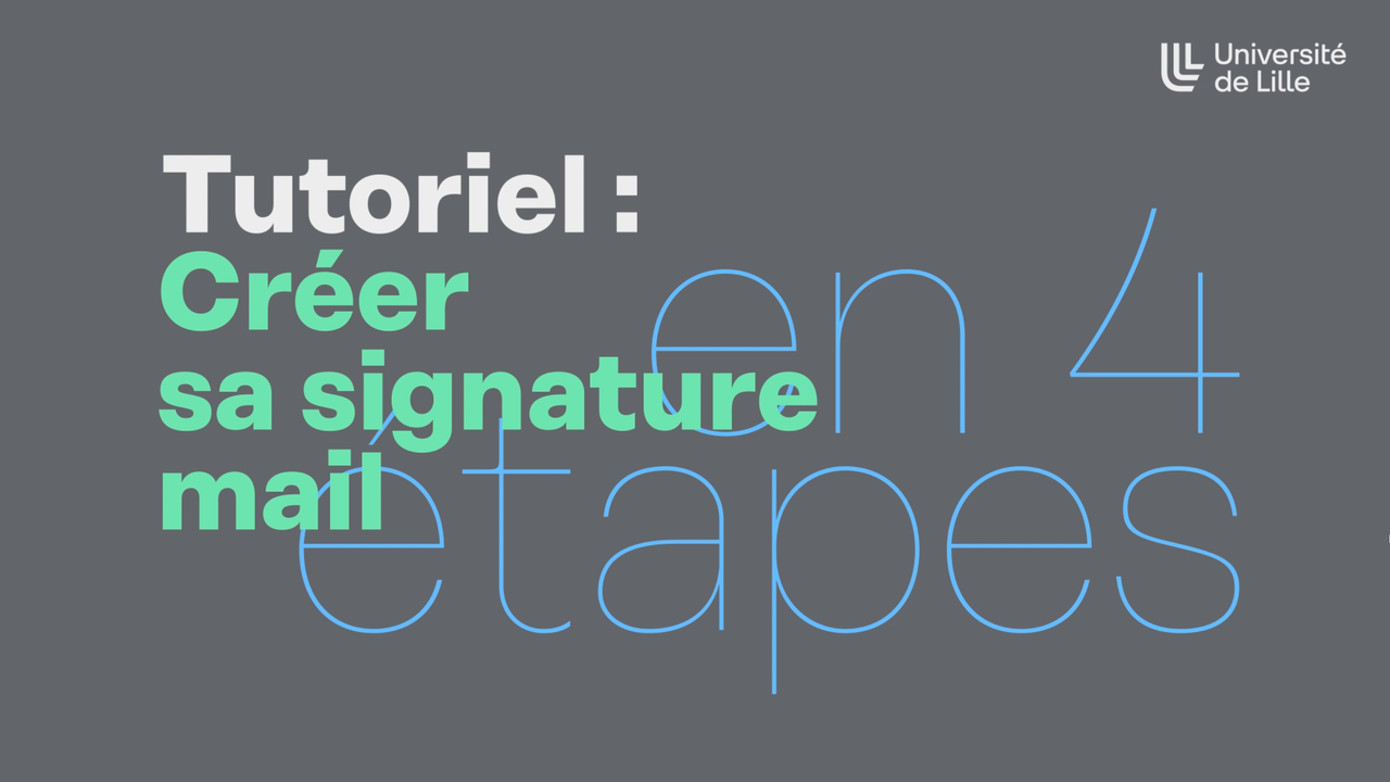 Lille.Pod - Créer Sa Signature Mail