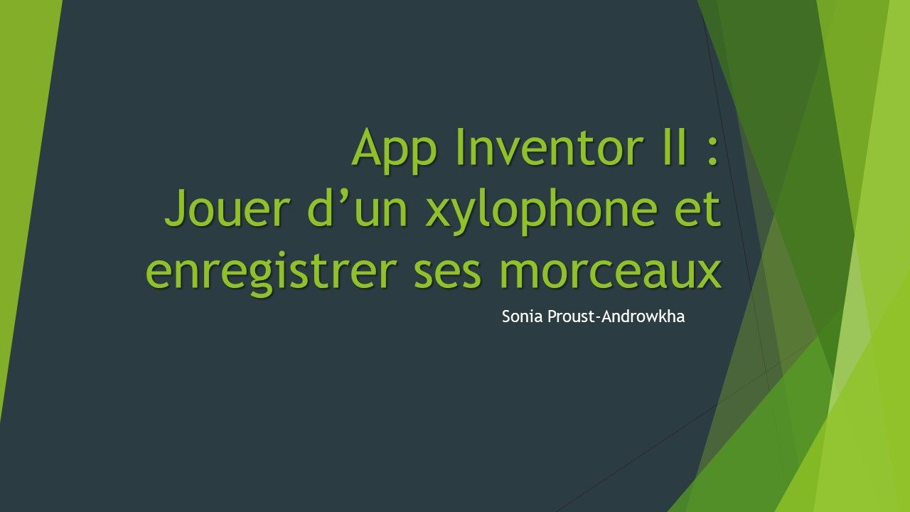 Lille.Pod - Mit App Inventor 2 : Jouer D’Un Xylophone Et…
