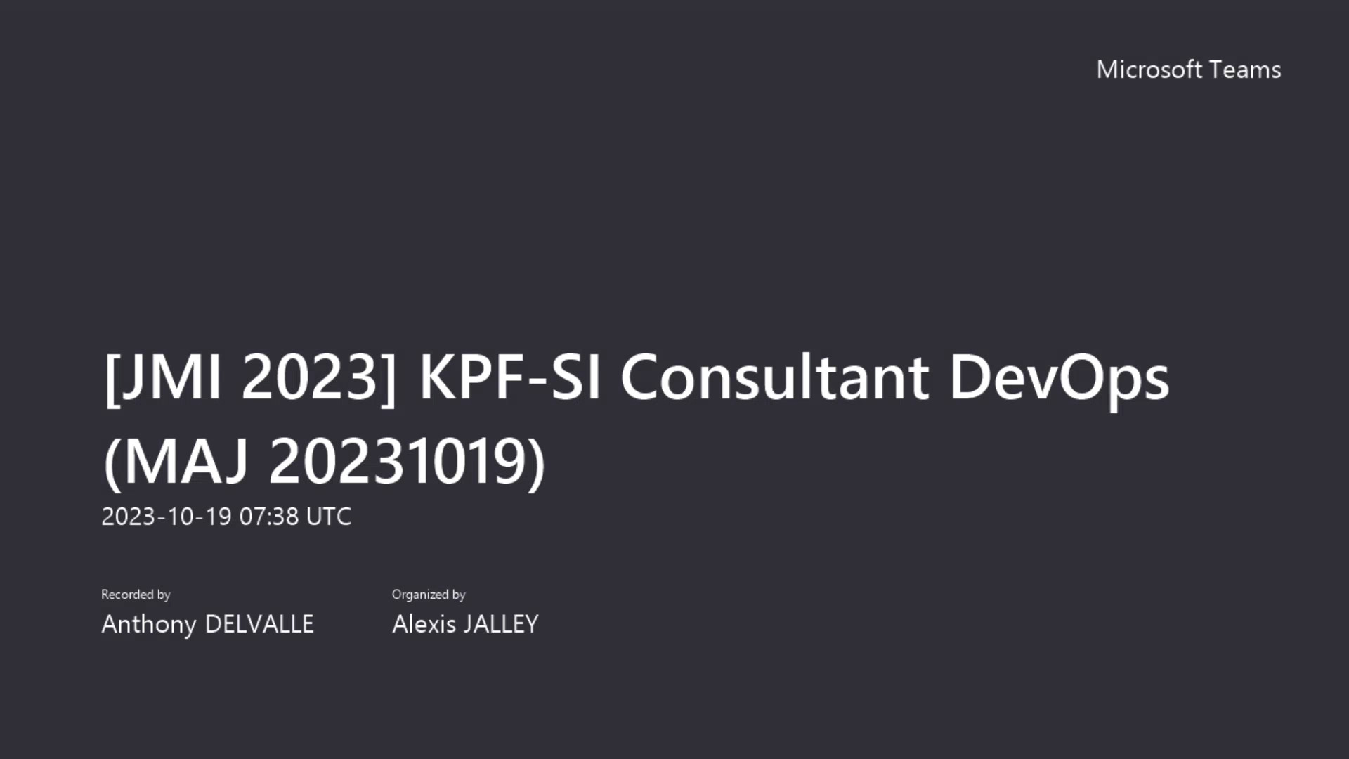 Lille.Pod - Jmi 2023 - Consultant Devops (Par Kpf-Si)