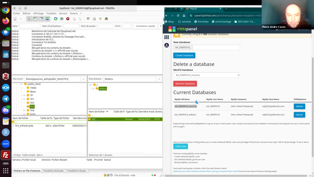 Lille.Pod - Master 2 IPM - Programmation serveur - Tp_Nounou Connexion Byethost Via Php Et Mysq…